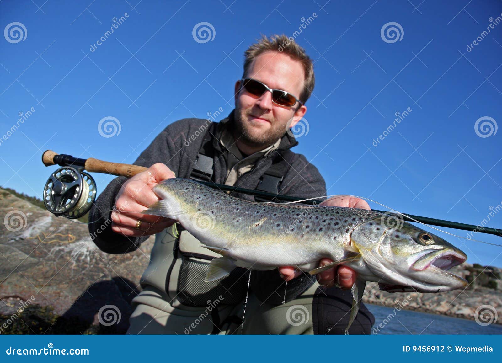 Nice Catch 01 stock photo. Image of water, fishing, catch - 9456912