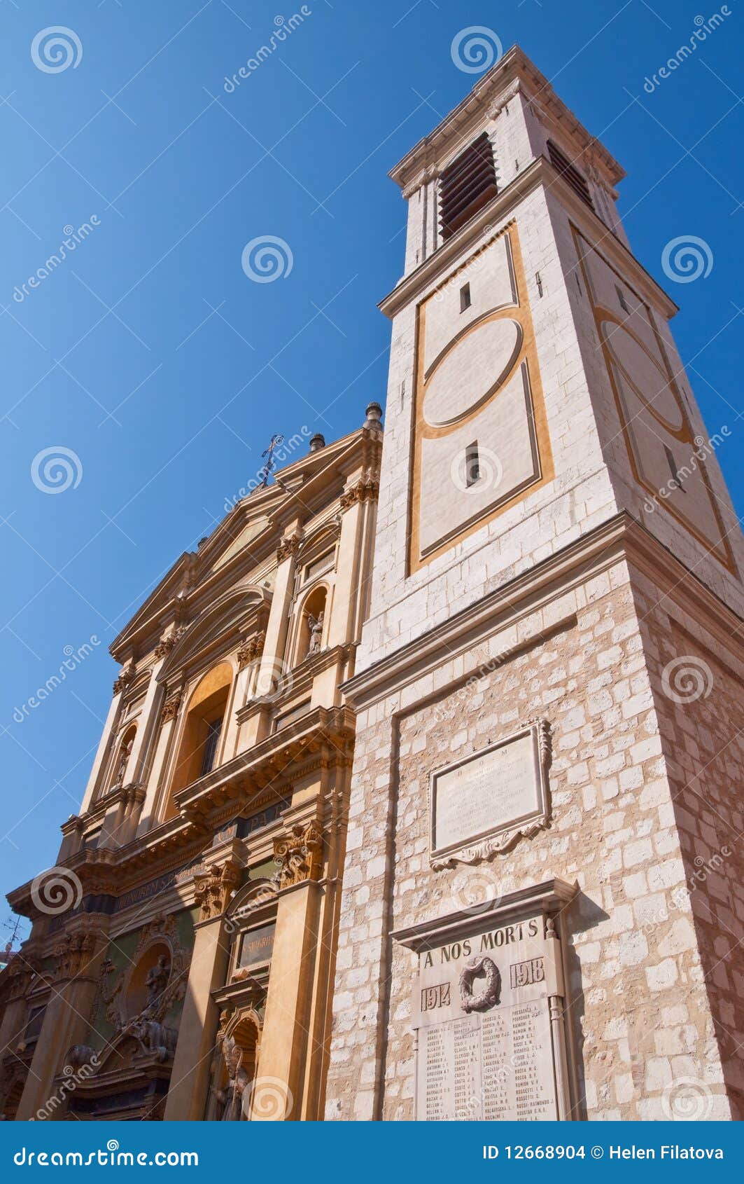 Nice Cathedral stock photo. Image of element, tower, building - 12668904