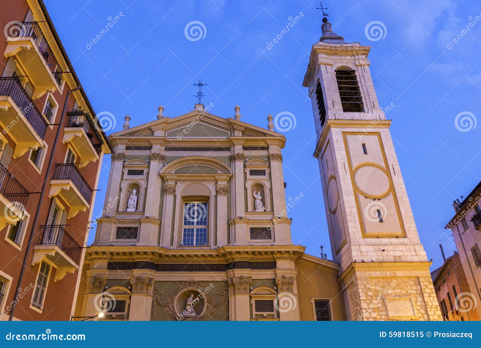 Nice Cathedral in France stock image. Image of style - 59818515