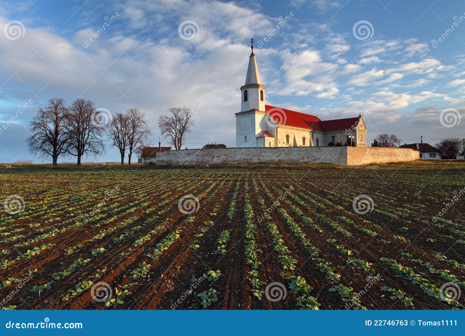 Nice Catholic Church in Eastern Europe Stock Image - Image of landmark ...