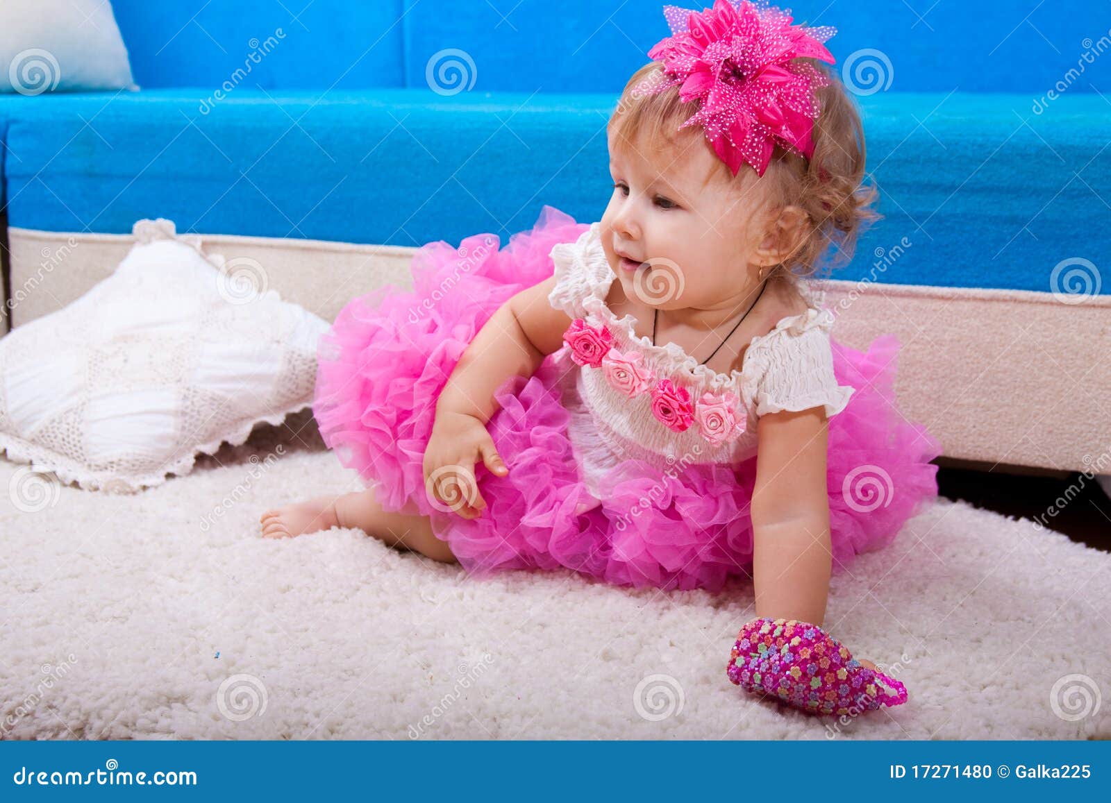 The nice child stock photo. Image of girl, sits, nice - 17271480