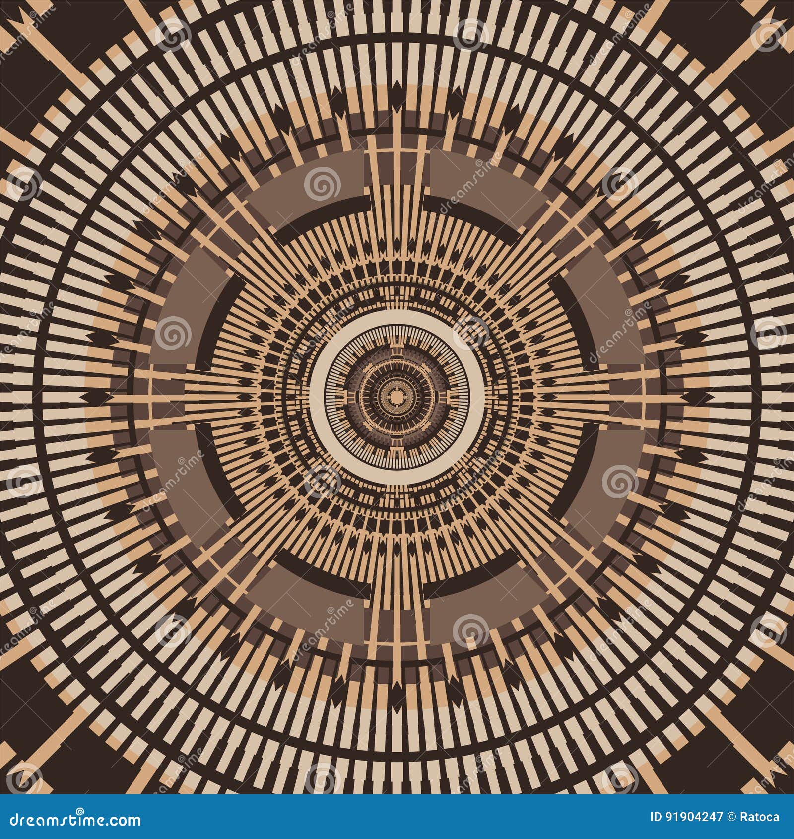 Nice Circle Ethnic Background Stock Vector - Illustration of nice ...