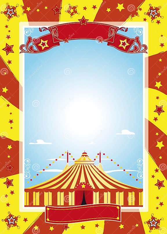 Nice circus poster stock vector. Illustration of frame - 12170778