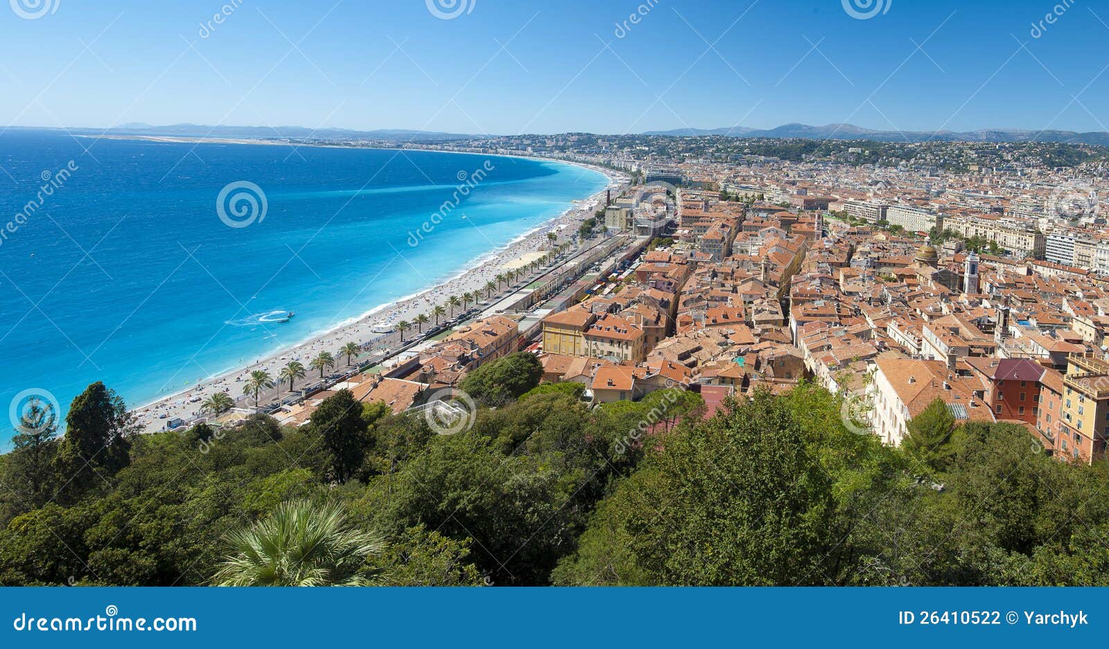 Nice city, France stock photo. Image of aerial, boat - 26410522