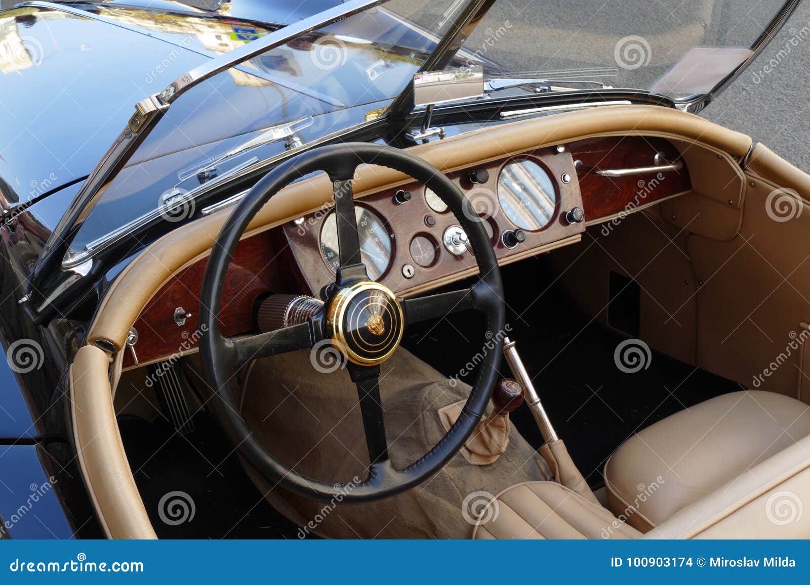 Classic car interior editorial stock image. Image of classic - 100903174