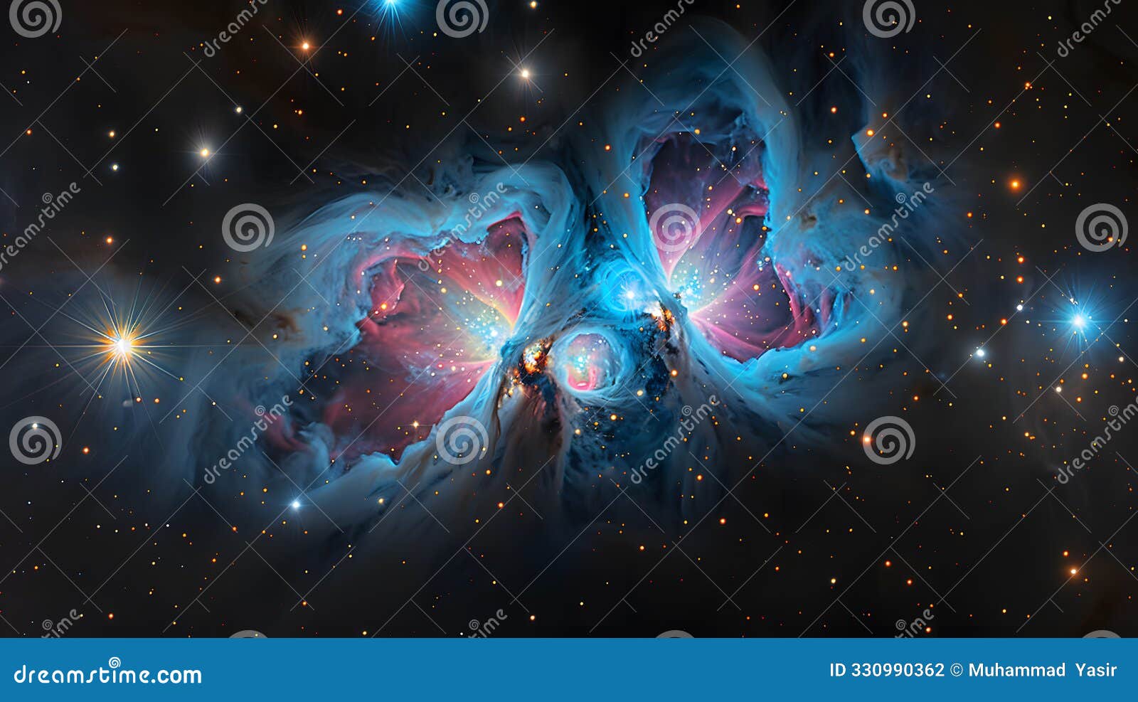 Nice Clear Colored Nebula with Star Field Stock Photo - Image of dream ...