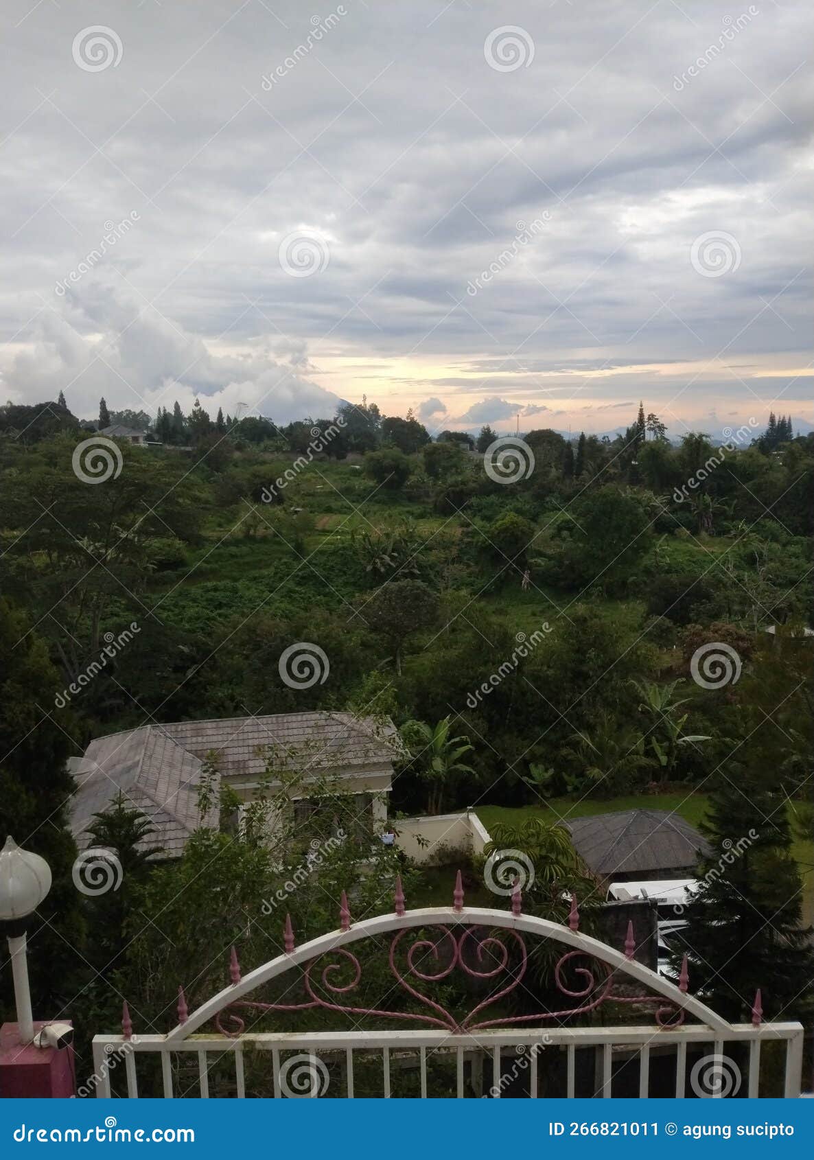 Nice Cloud at Afternoon Upper Mountain View Like Heaven Garden Stock ...