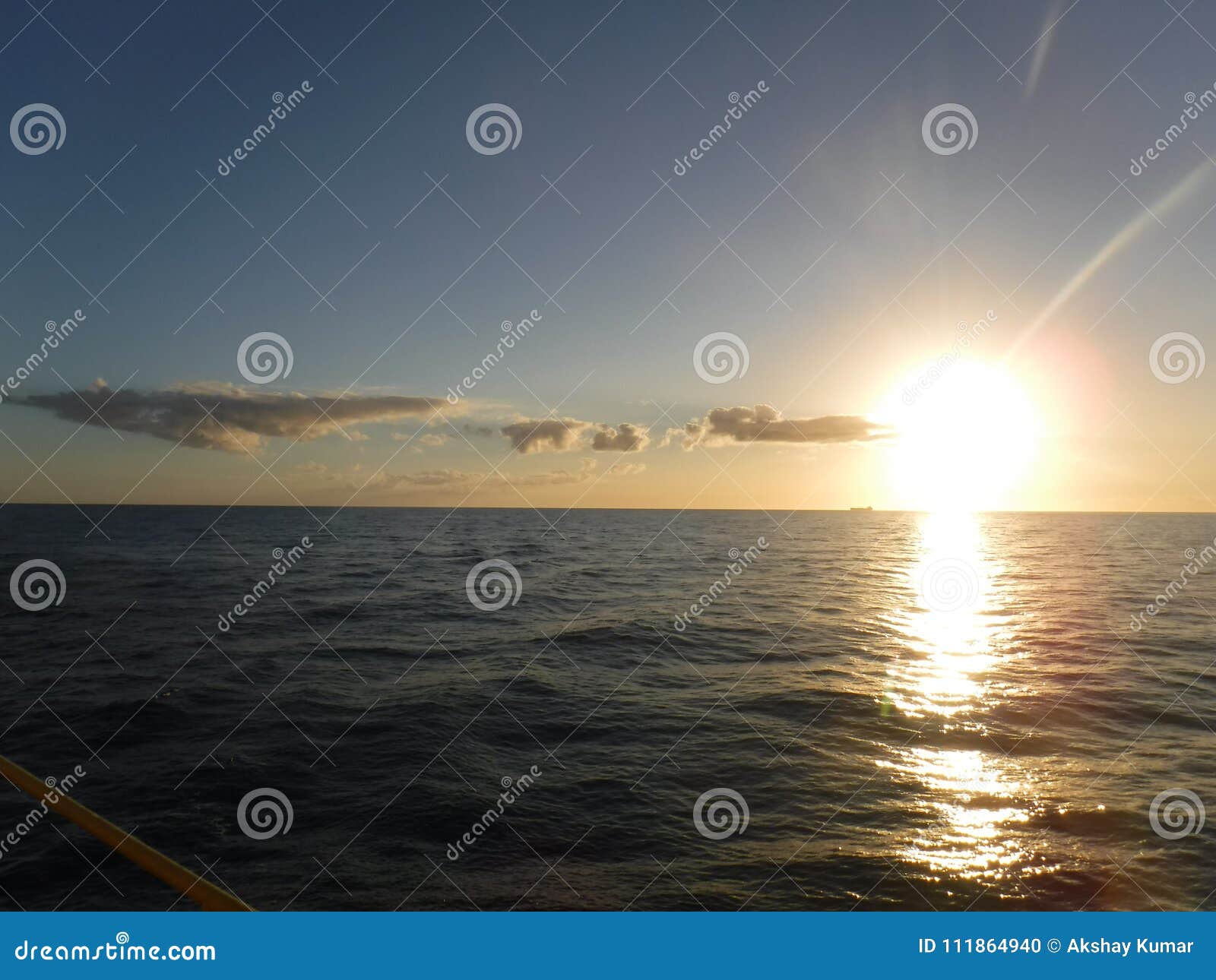 Ripple effect ocean stock photo. Image of cloud, nice - 111864940