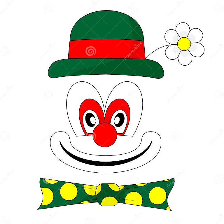 Nice clown stock illustration. Illustration of party - 14702183
