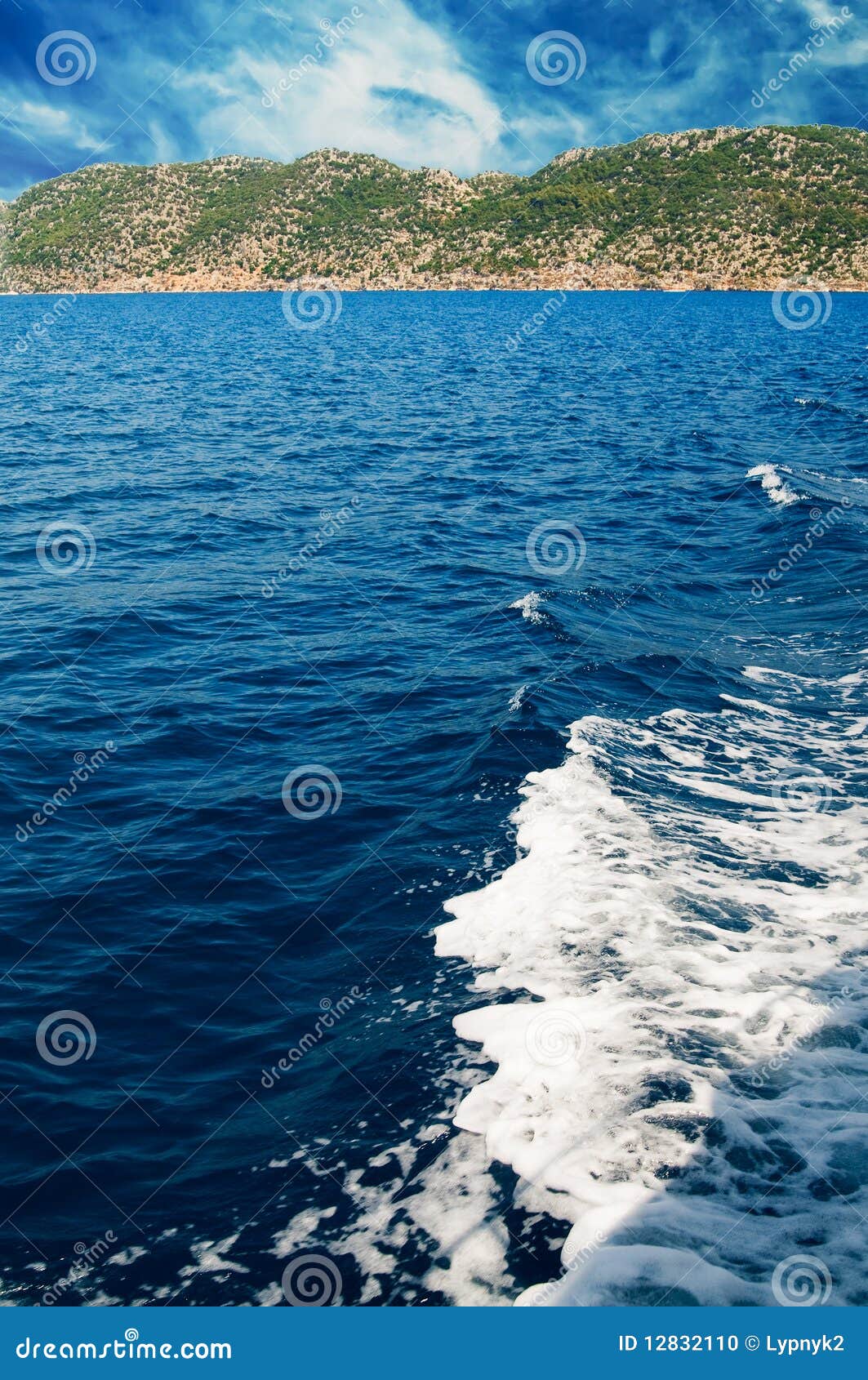Nice Coastline and Fun Sky Above Sea Stock Photo - Image of cliffs ...