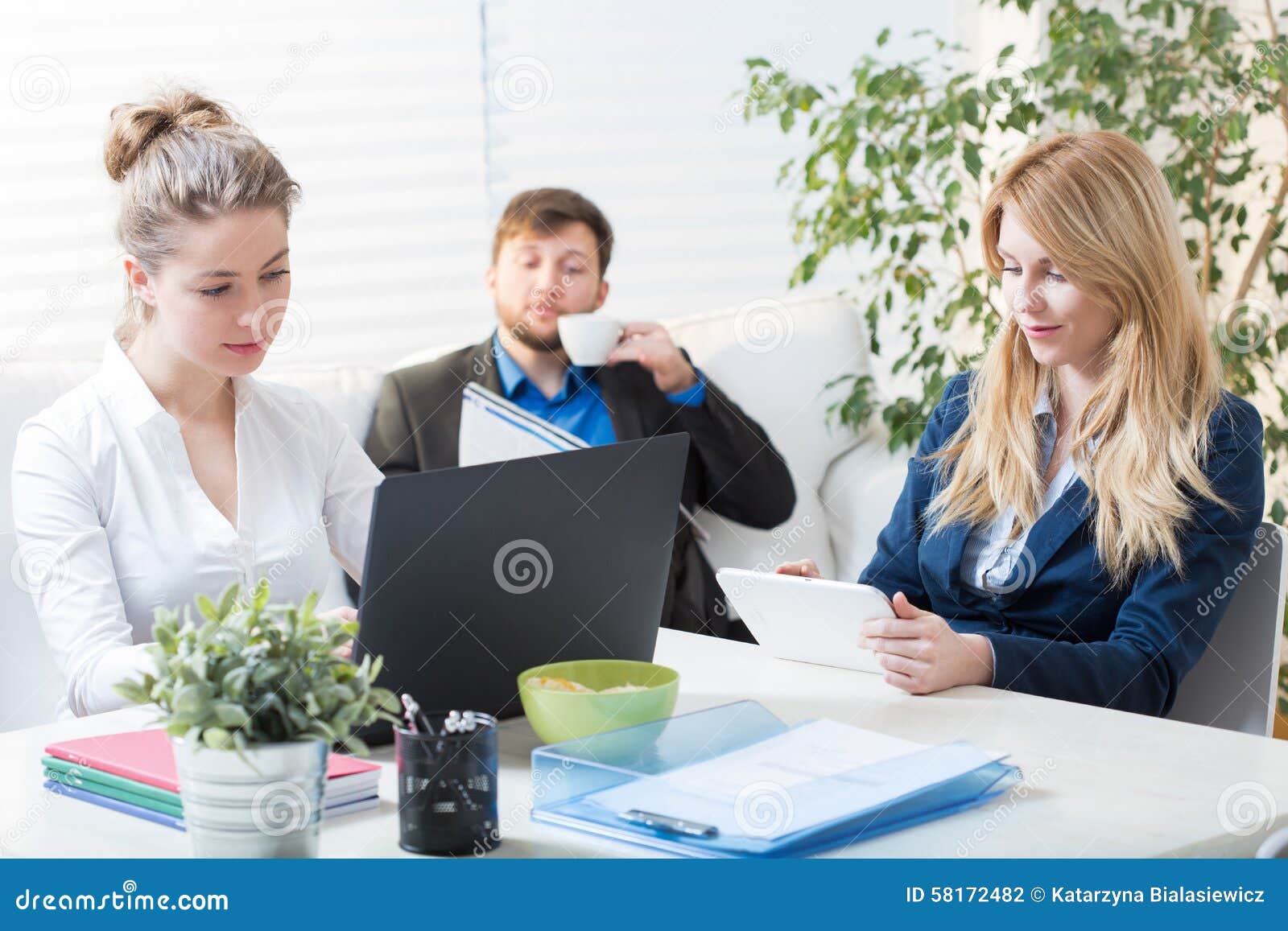 Nice Coffee Break in Corporation Stock Photo - Image of nice ...