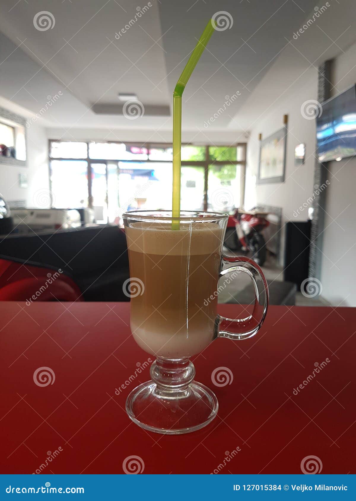 Caffe latte stock photo. Image of nice, cold, caffe - 127015384
