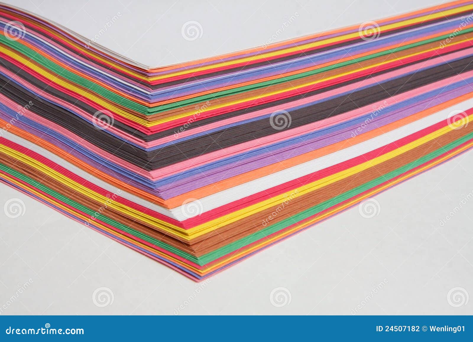 Nice Colored Construction Papers Stock Photo - Image of heavy, yellow ...