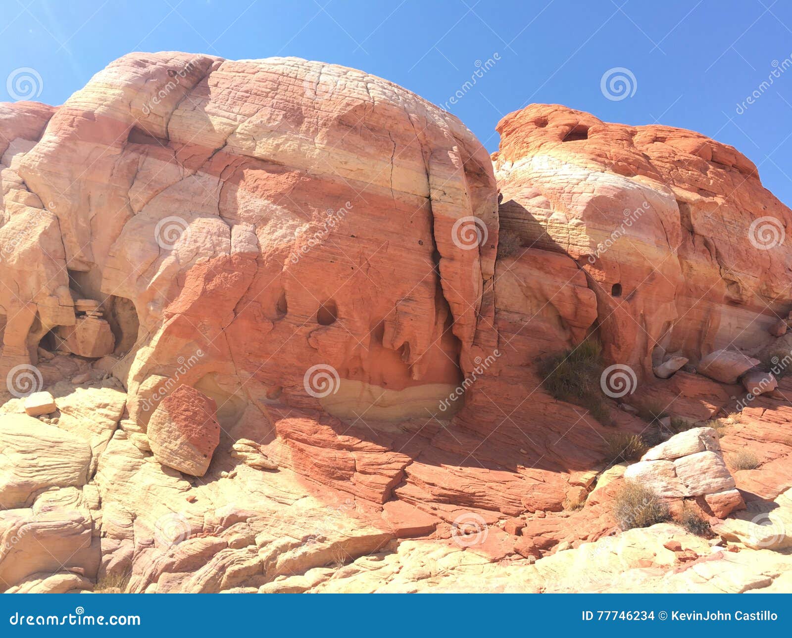 Nice Colored Swirls on the Rocks. Stock Photo - Image of reddish, fire ...