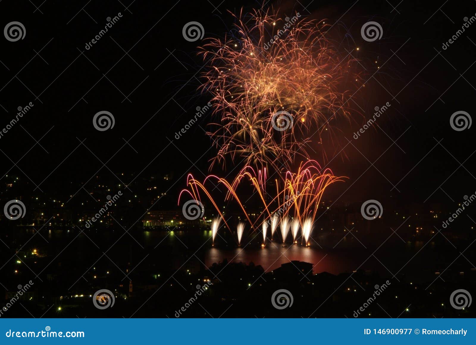 Nice and Colorful Fireworks Stock Image - Image of color, colour: 146900977