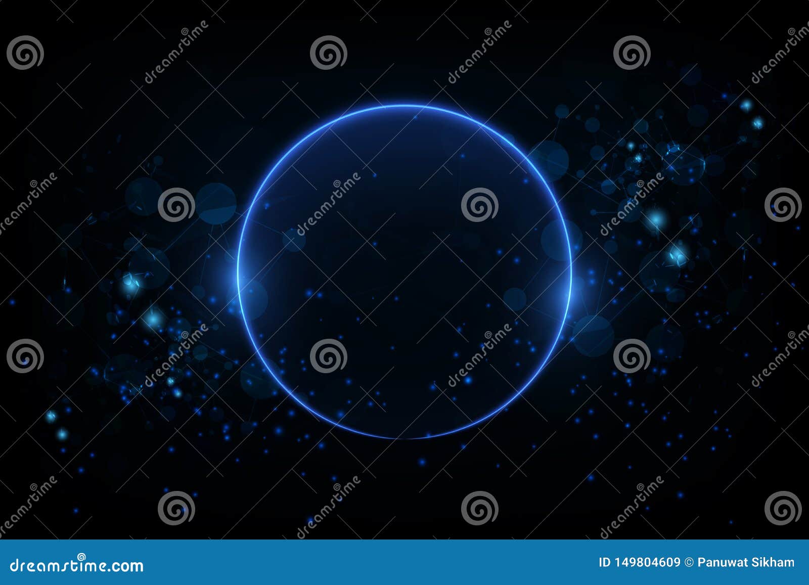Nice Colorful Glowing Circle Background for Your Creative Work. Vector ...