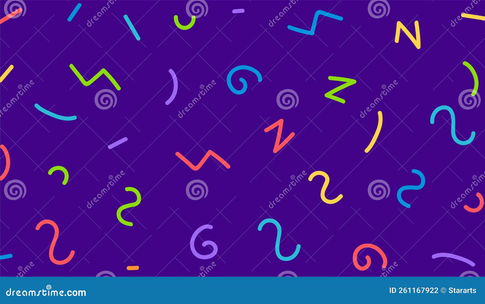 Nice Colorful Memphis Purple Background Vector Illustration Stock ...