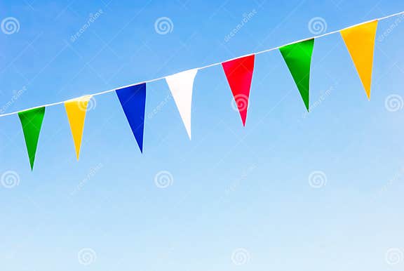 Colorful pennants stock image. Image of celebration, objects - 29704751