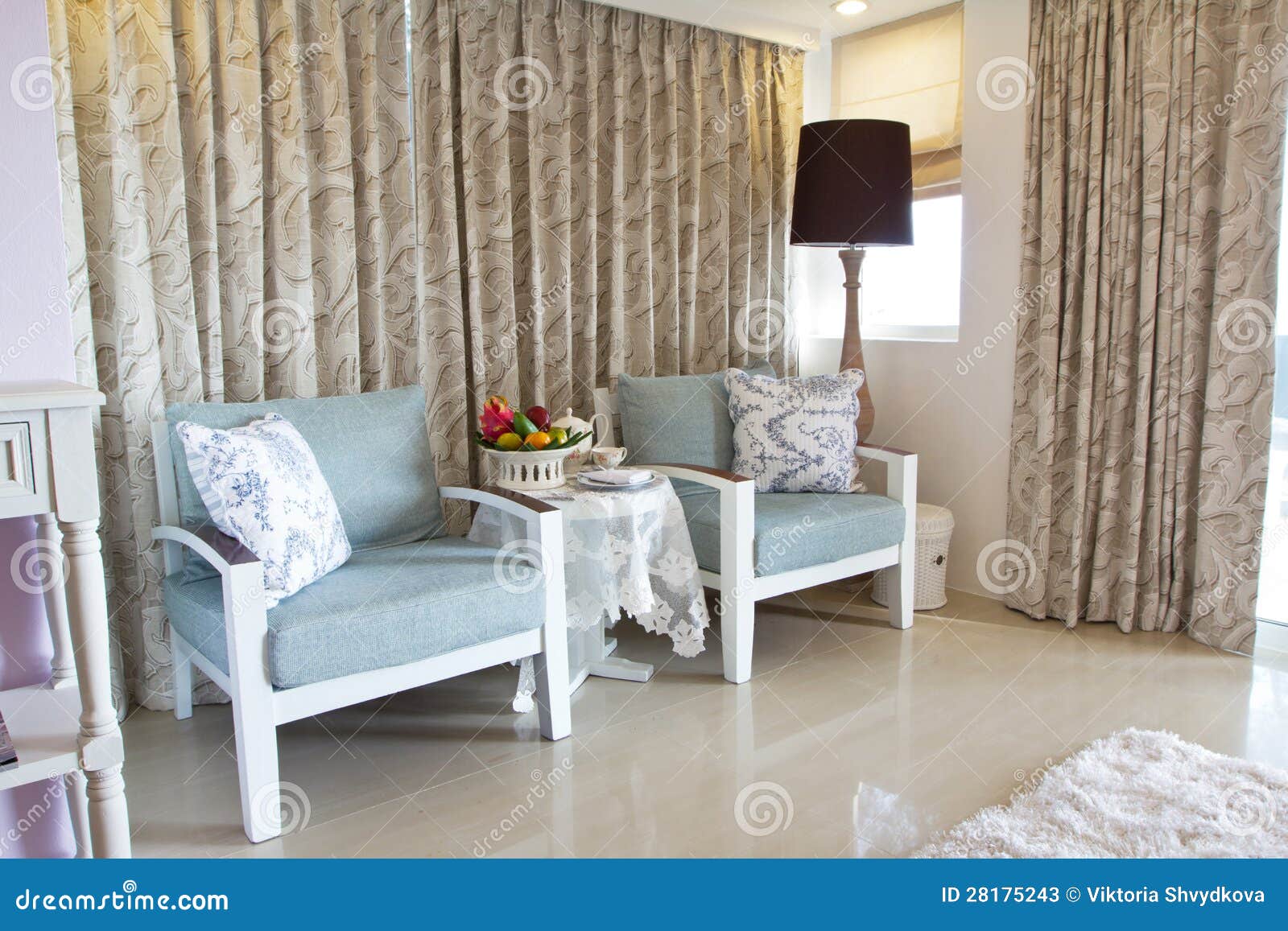 The Nice Comfortable Corner at the Room Stock Image - Image of ...
