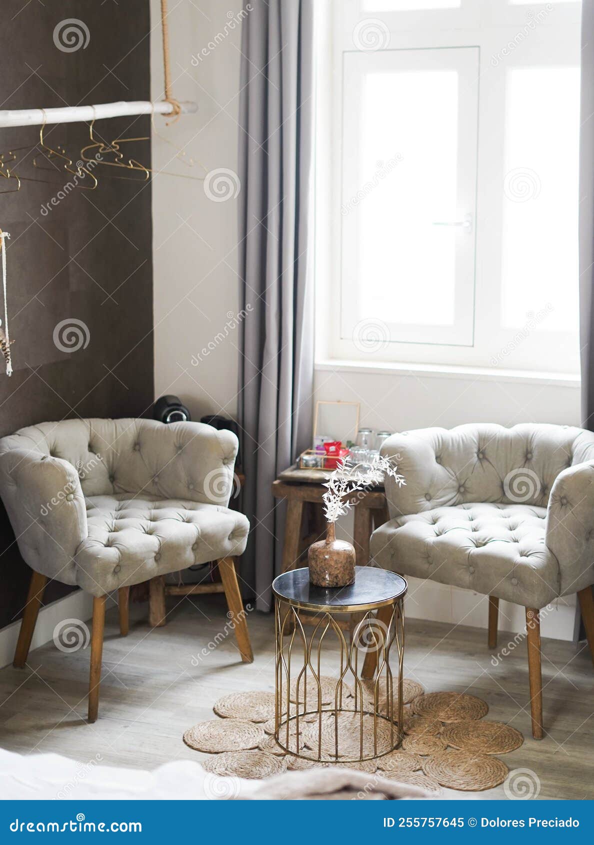 Nice Corner in a Room of a European Hotel Stock Image - Image of soft ...