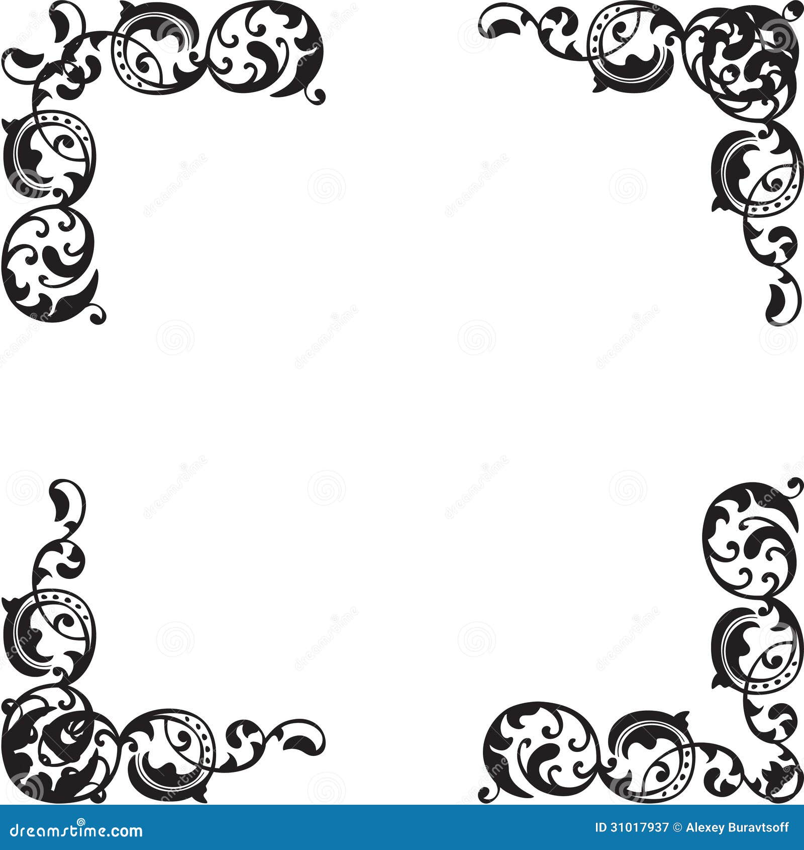 Nice corners set stock vector. Illustration of engraving - 31017937