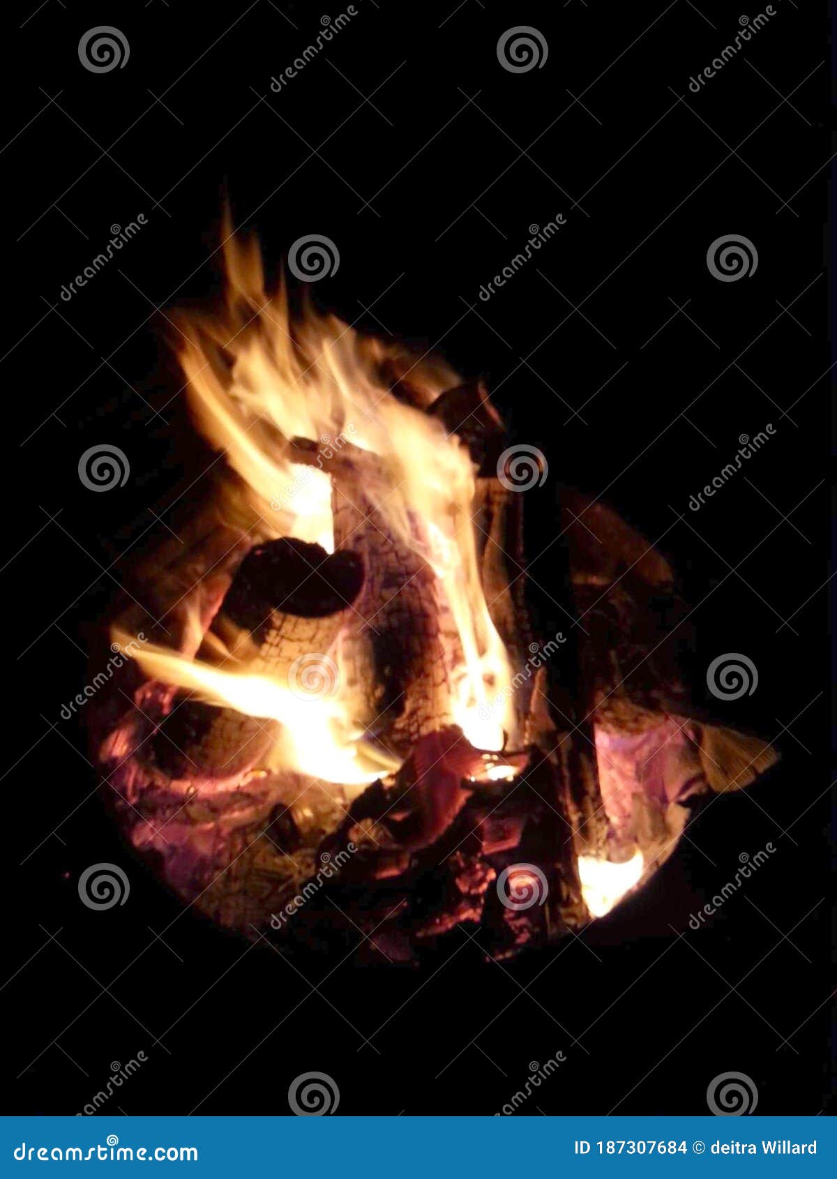 Nice and cozy by the fire stock illustration. Illustration of night ...