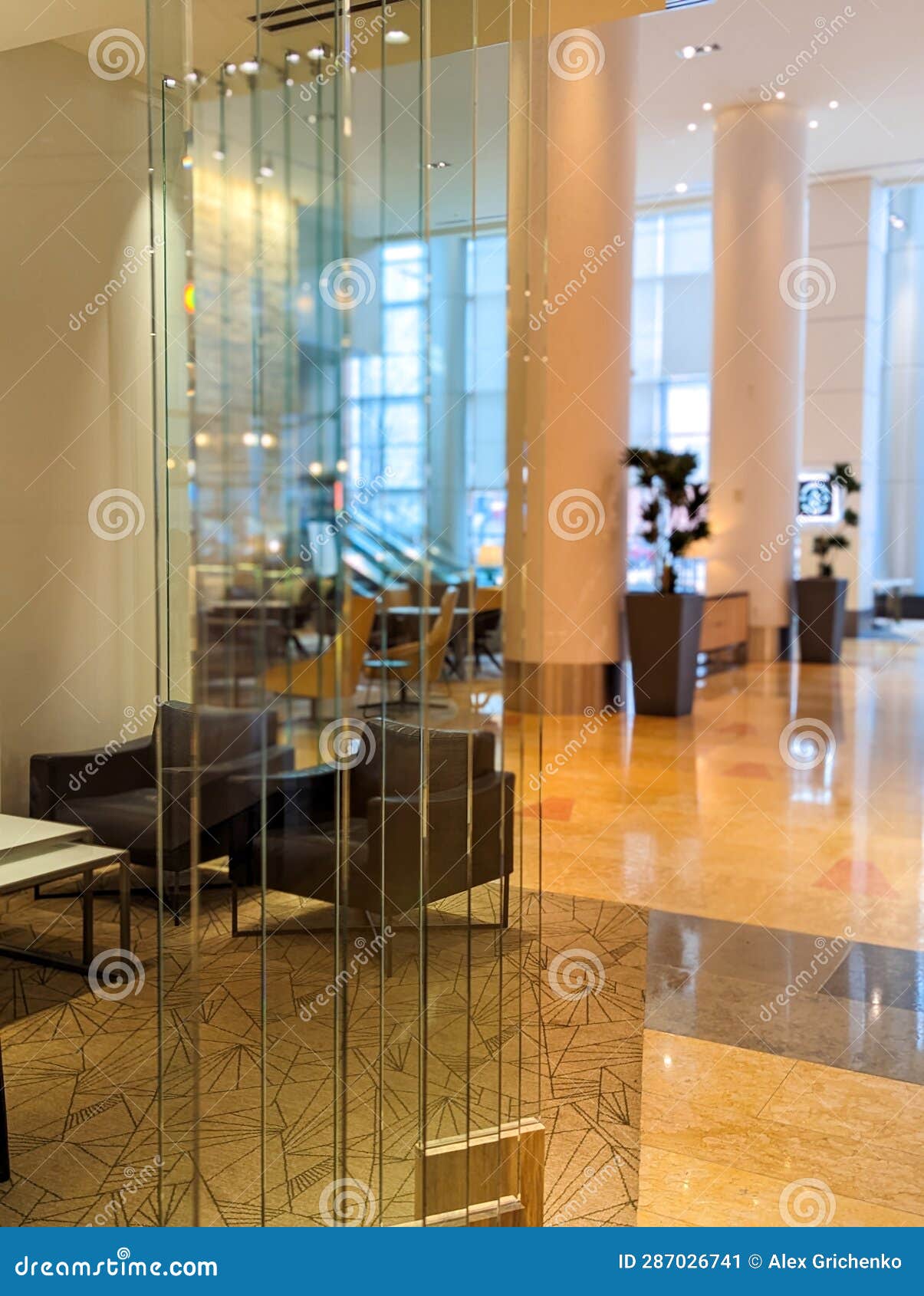 Nice and Cozy Hotel Indoor Lobby Decorations Stock Image - Image of ...