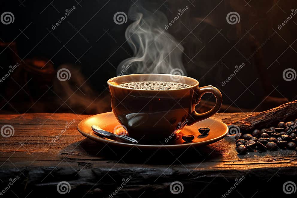 A Nice Cup of Coffee To Start Your Day. Generative by Ai Stock Photo ...