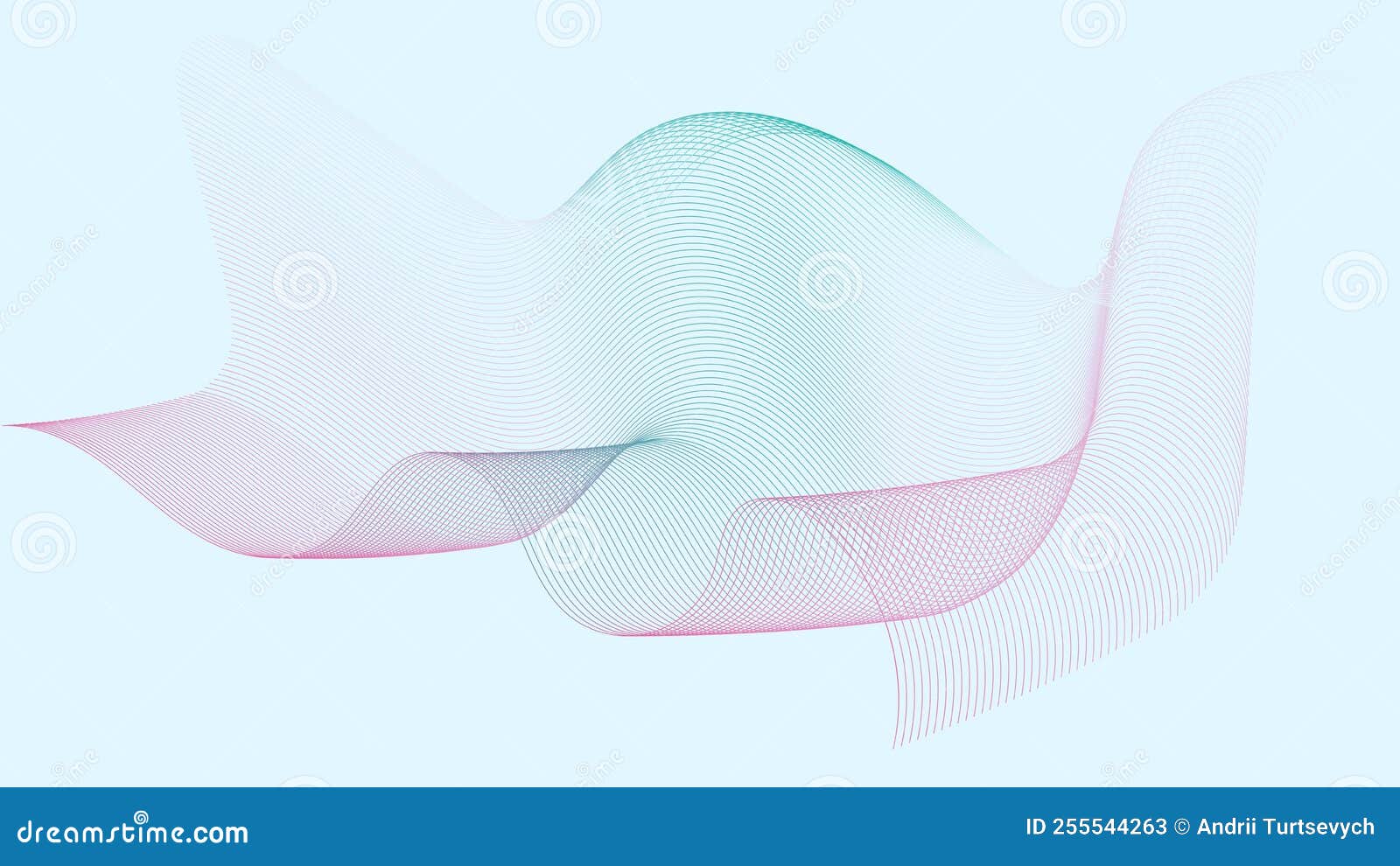 Nice Curves Transitons, Vector Illustration of Light Blue with Add of ...