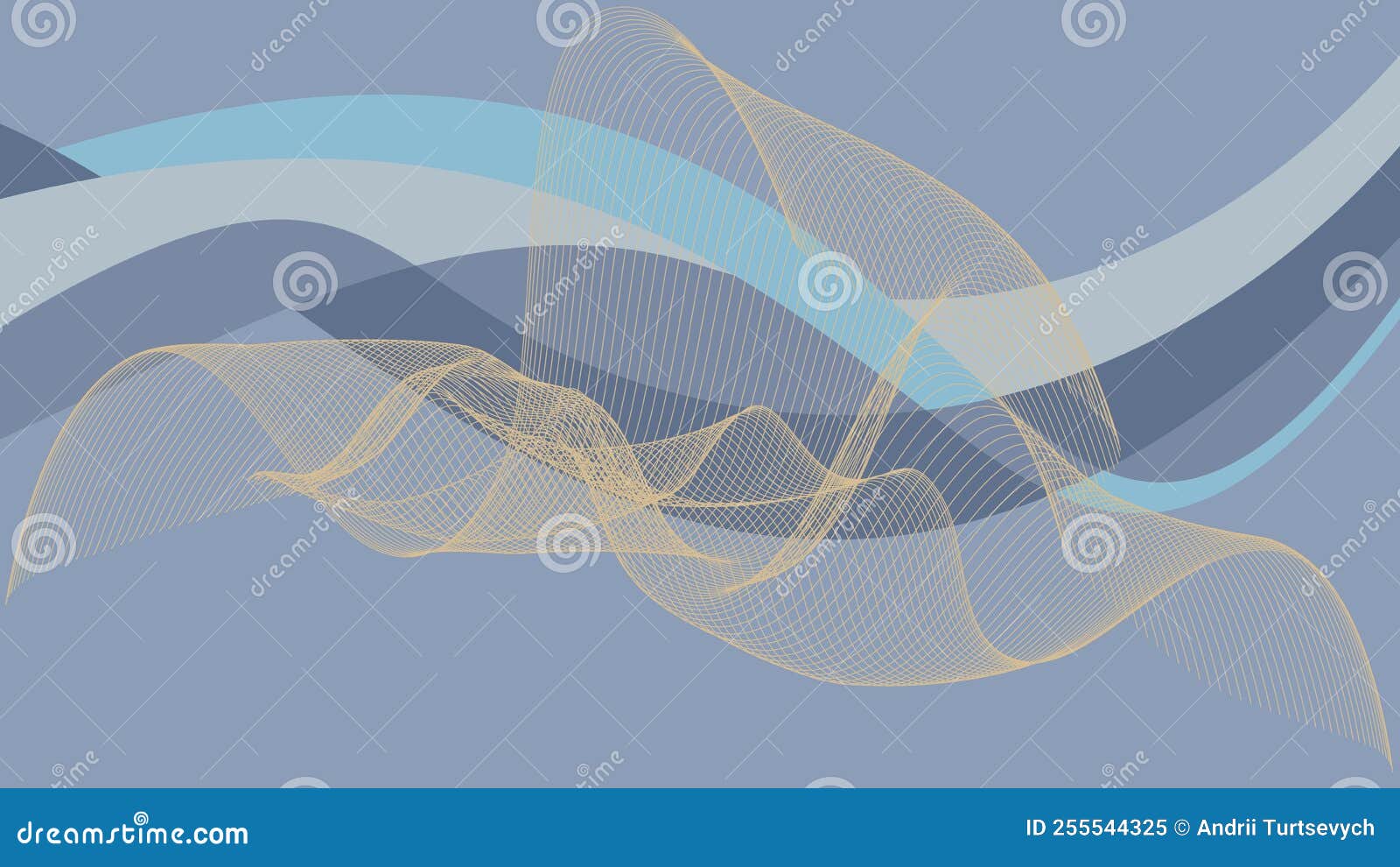 Nice Curves Transitons, Vector Illustration Of Light Blue With Add Of ...