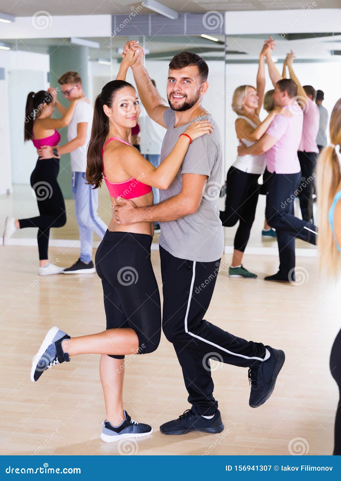 Nice Dancing Pair Dance Together Stock Image - Image of energy ...