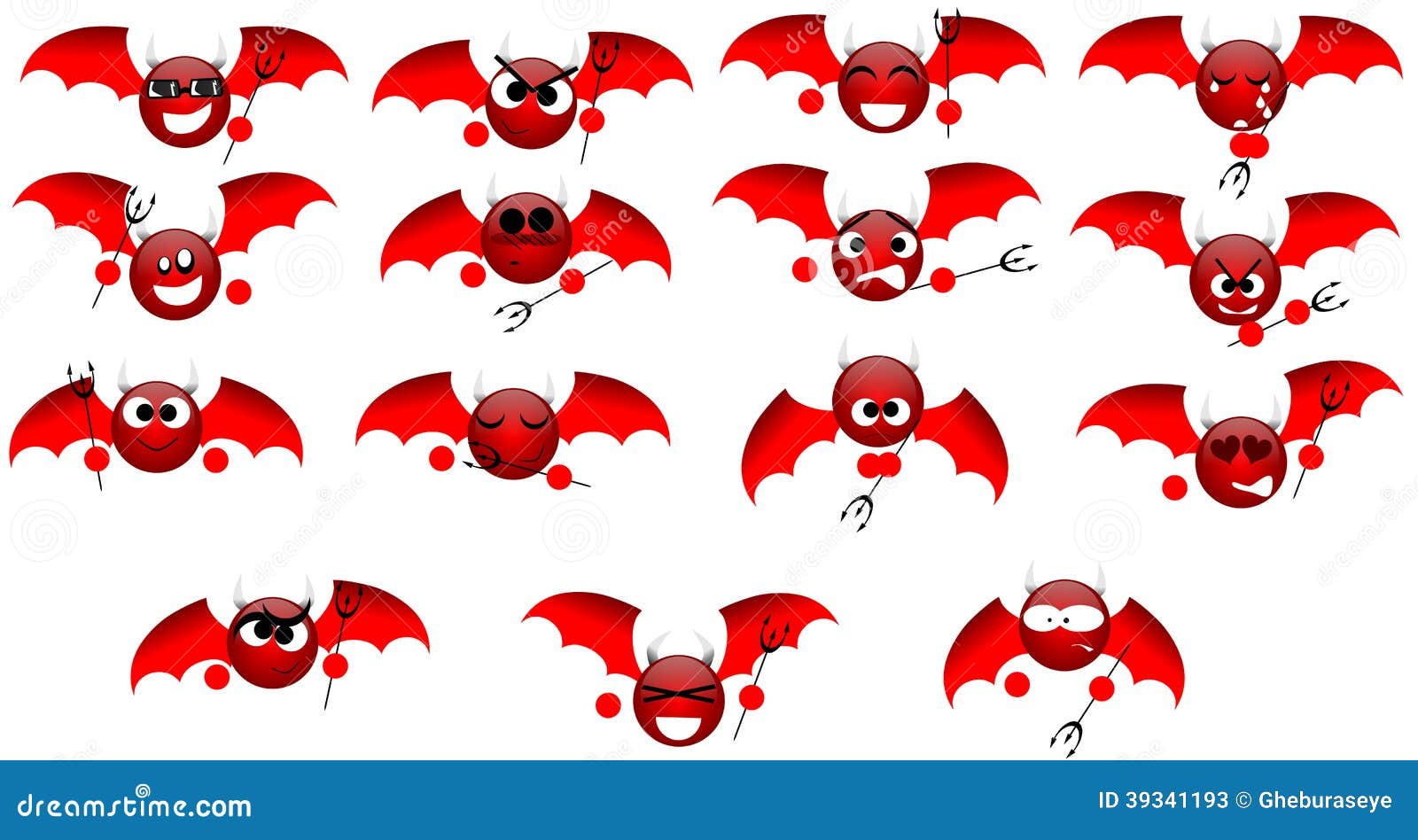 Set Nice Devil Expressions Cartoon Isolated Stock Image - Illustration ... Set Nice Devil Expressions Cartoon Isolated Stock Image - Illustration ...