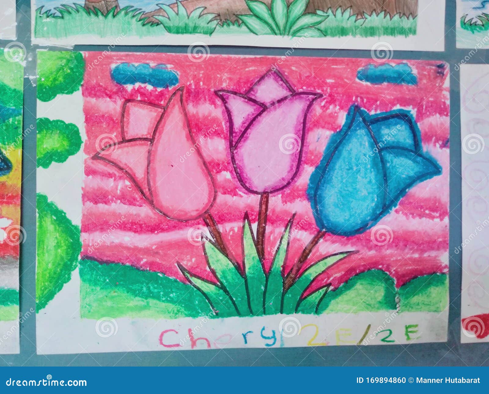 Nice Draw from Second Class of Elementry Student Stock Photo - Image of ...