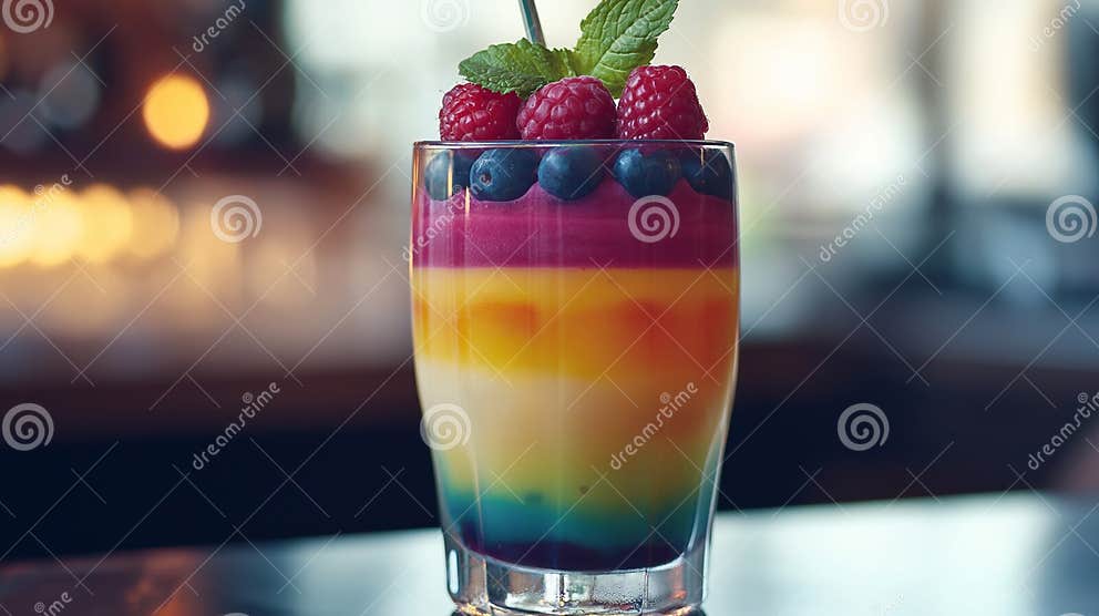 Nice drinks with colors stock image. Image of natural - 342604405