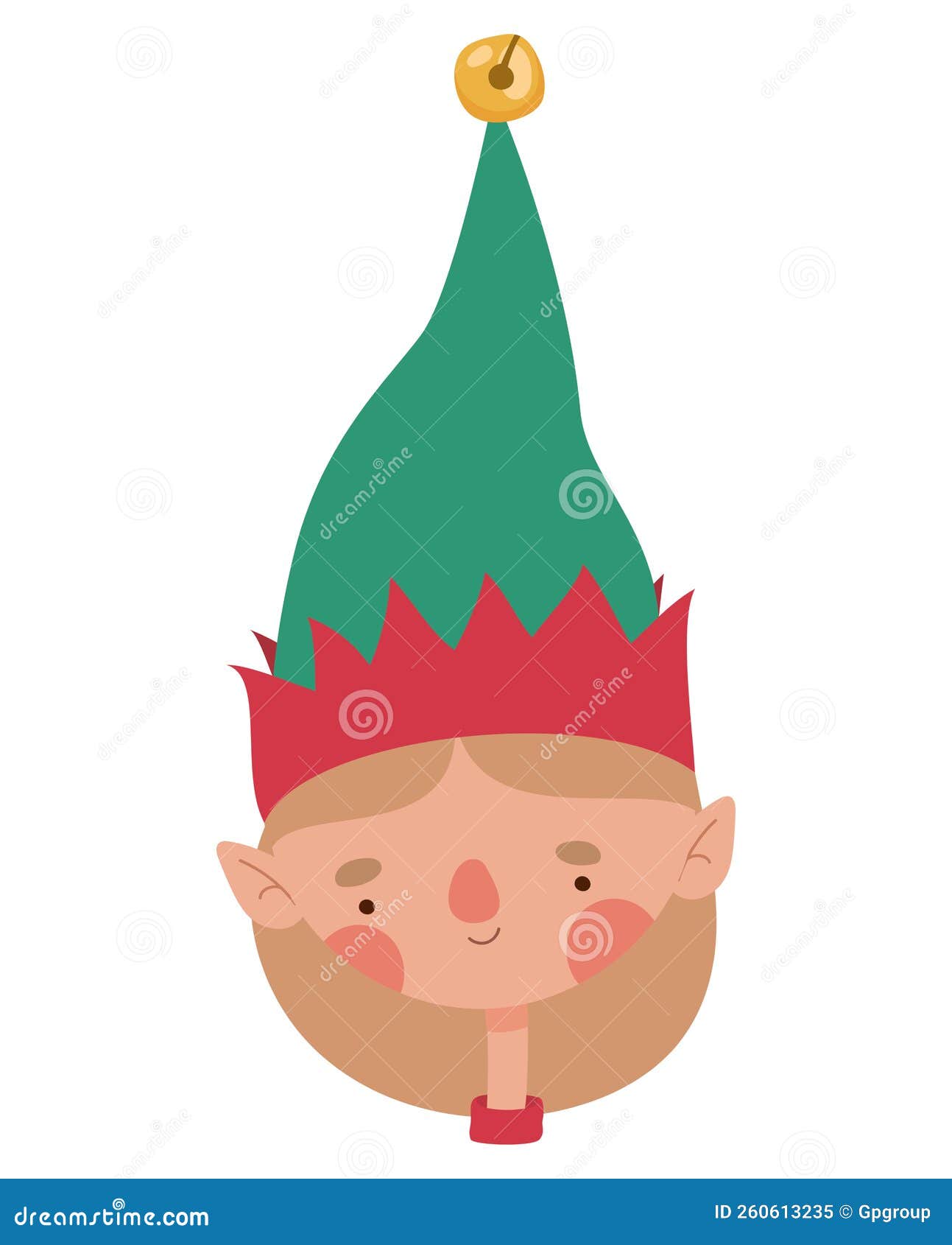 Nice elf woman face stock vector. Illustration of design - 260613235