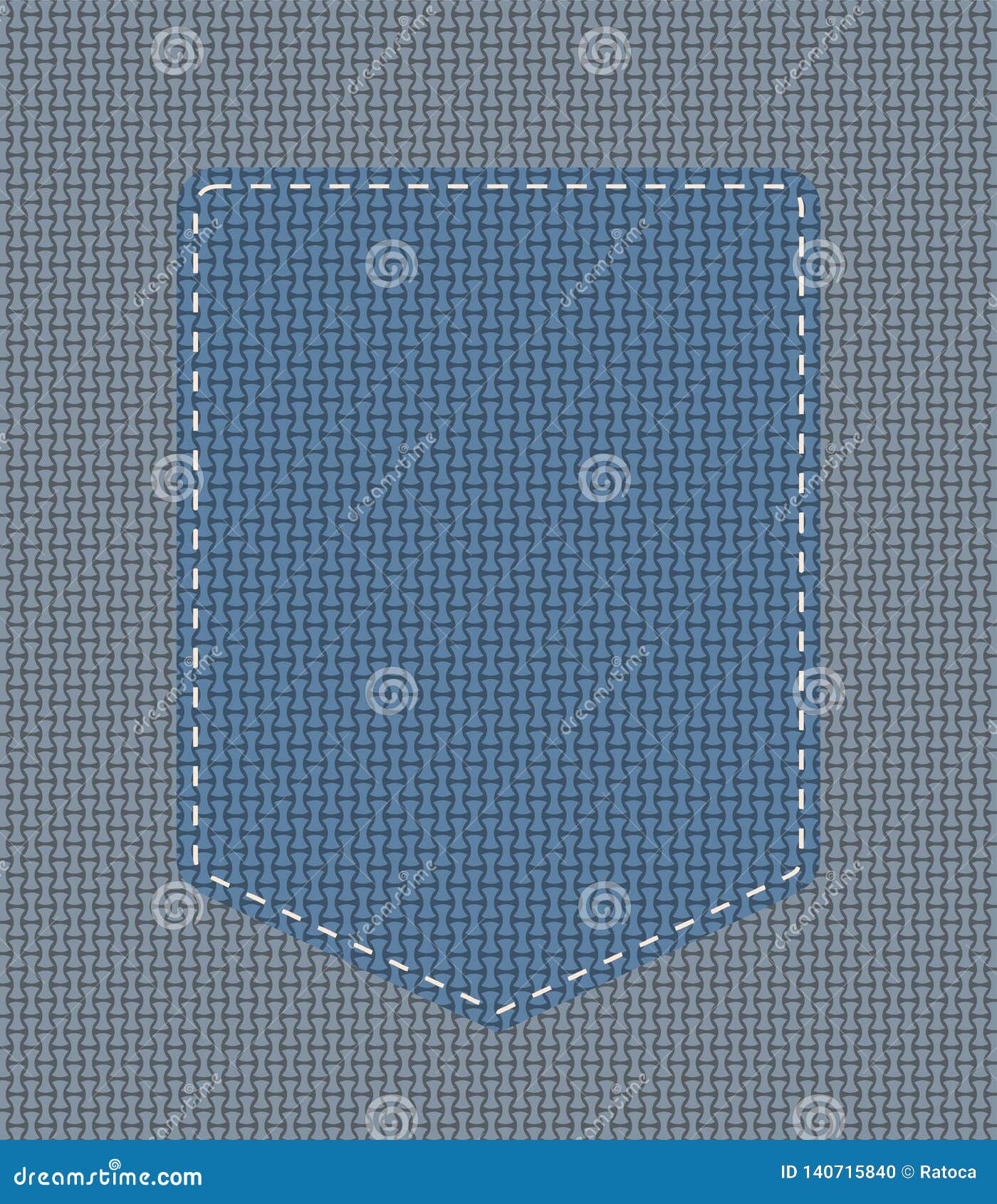 Nice Fabric Patch Illustration Stock Vector - Illustration of textile ...