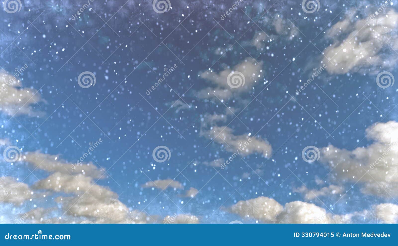 Nice Falling Snow on Clouds on Sky Backdrop - Photo of Nature Stock ...