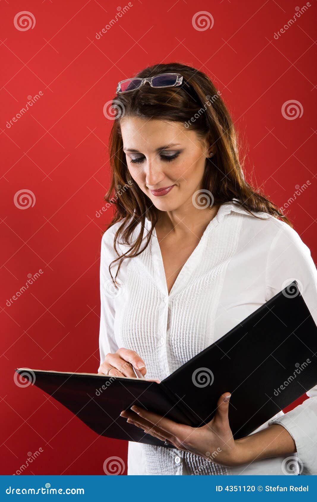 Nice female checker stock photo. Image of assessment, appealing - 4351120