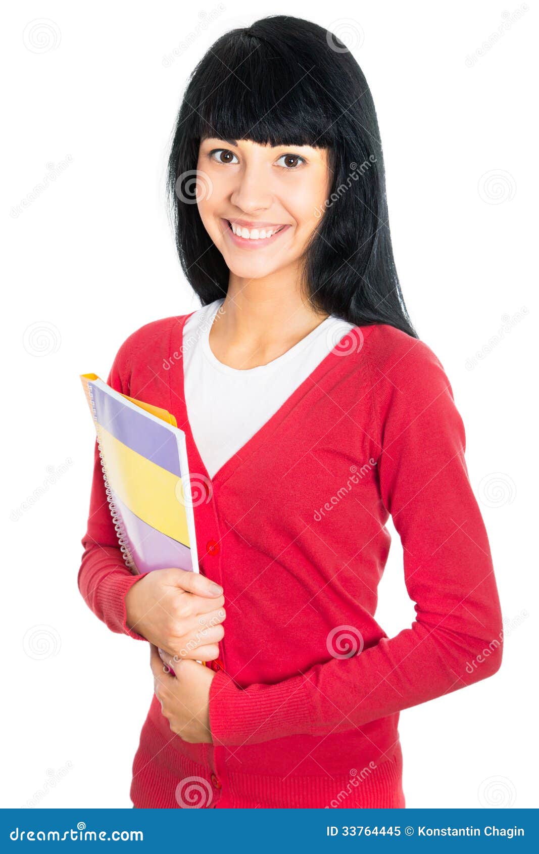 Nice female student stock image. Image of friendly, highschool - 33764445