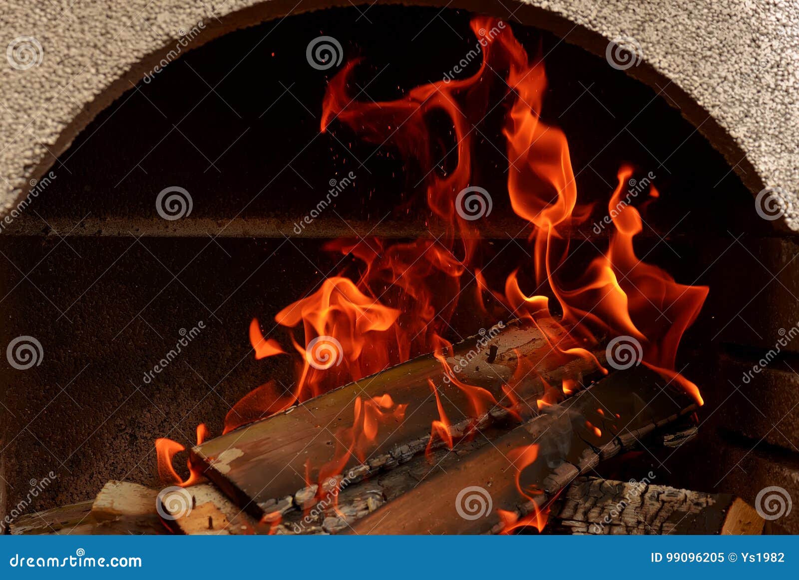 A Nice Fire in a Fire Place Stock Image - Image of barbequecoals, coal ...