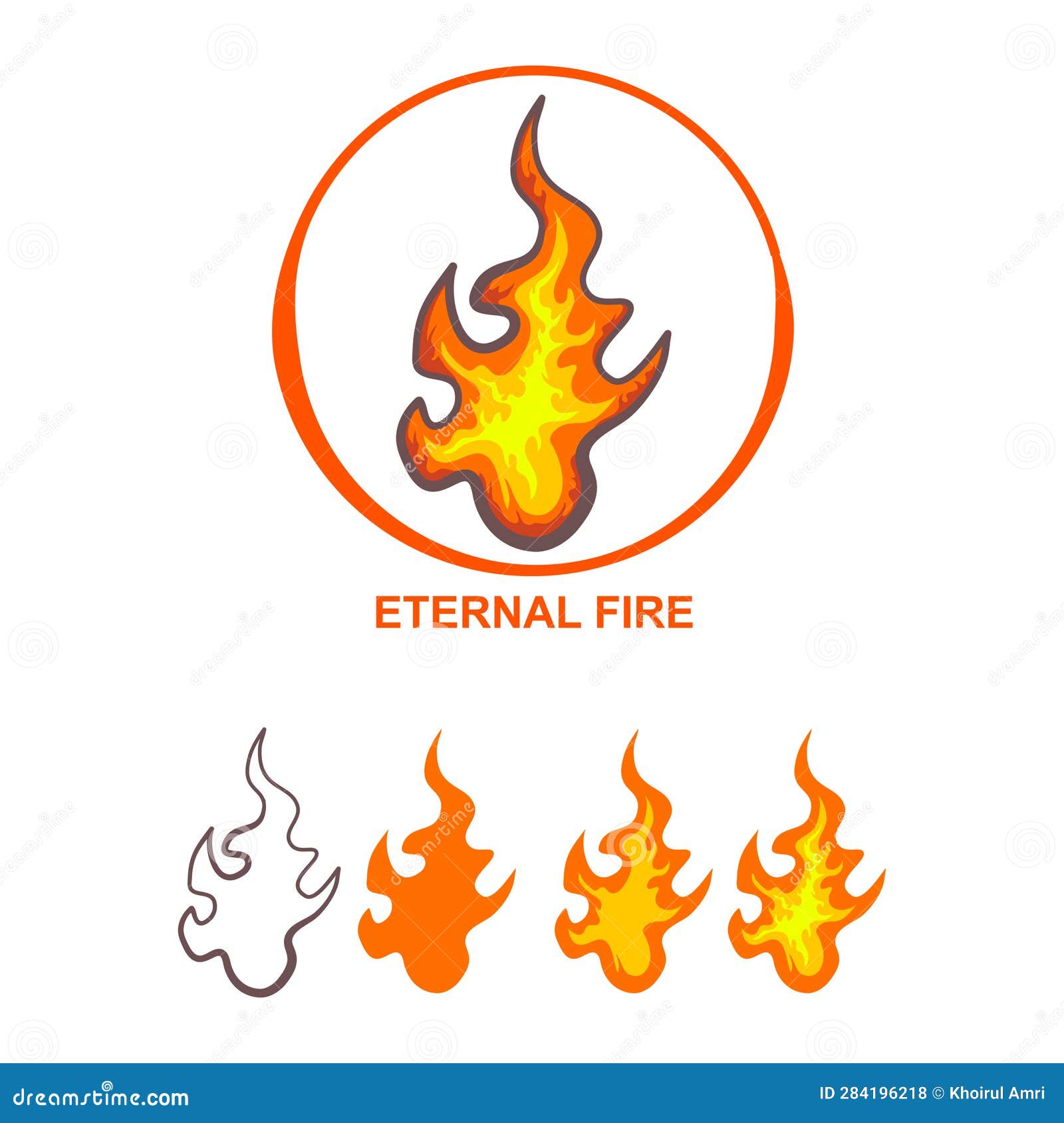 Nice Fire Vector Illustration for Logo Stock Vector - Illustration of ...