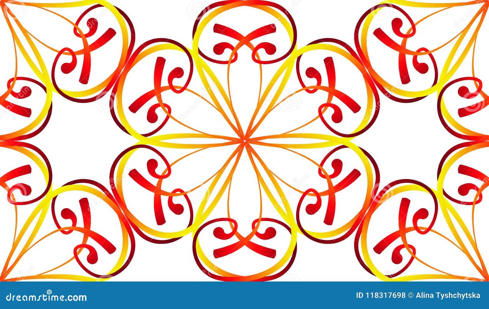 Nice Floral Pattern, with Beautiful Gradient Stock Vector ...