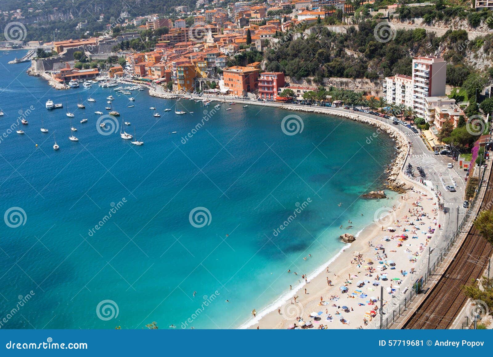 Nice, France stock image. Image of europe, nice, panoramic - 57719681
