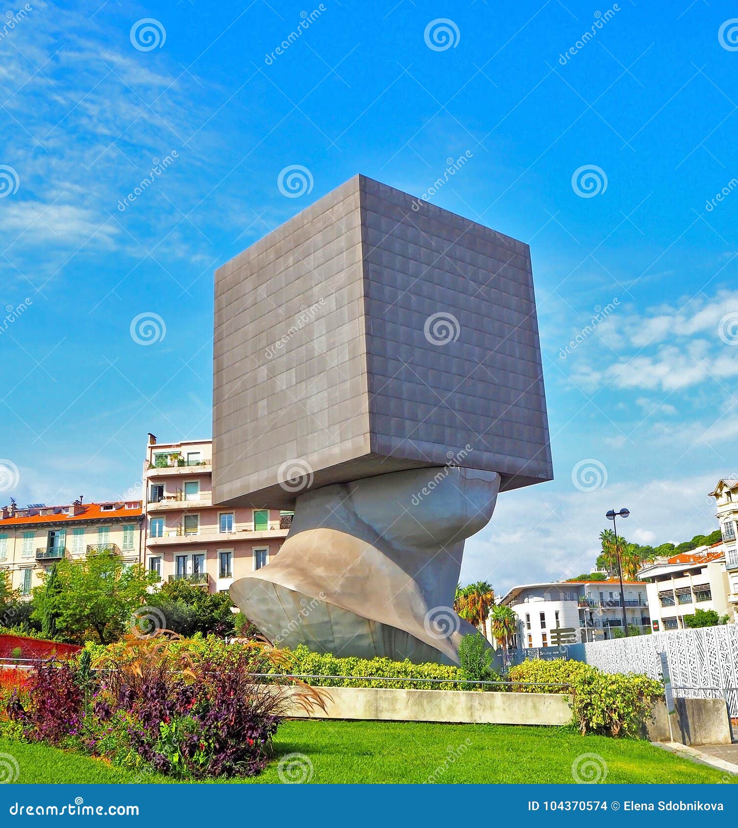 NICE, FRANCE - SEPTEMBER 2017: Public Library Building in Nice, France ...