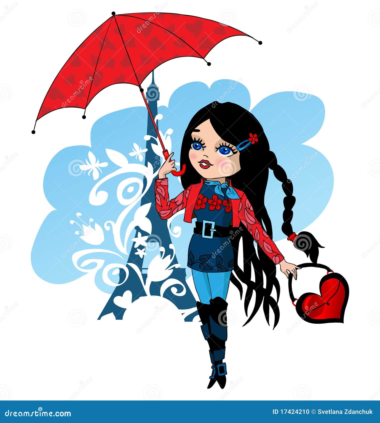 French Girl In Beret And Sunglasses Drinking Red Wine. Typical France ...