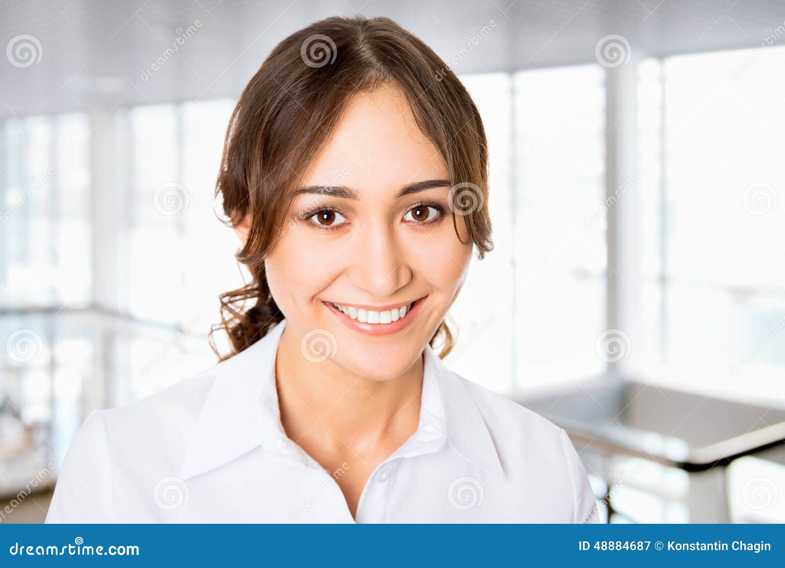 Nice Friendly Business Woman Stock Image - Image of office, female ...