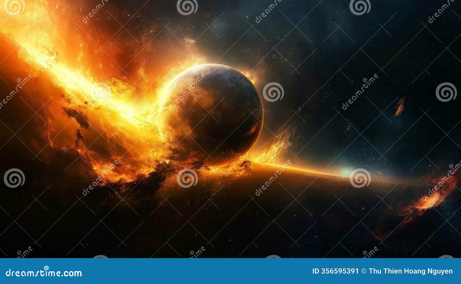 Nice Galaxy Planet Theme for Wallpaper Stock Image - Image of ...