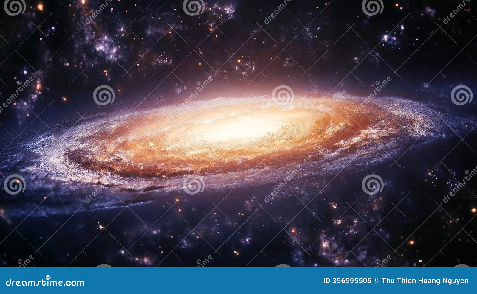 Nice Galaxy Planet Theme for Wallpaper Stock Image - Image of spiral ...