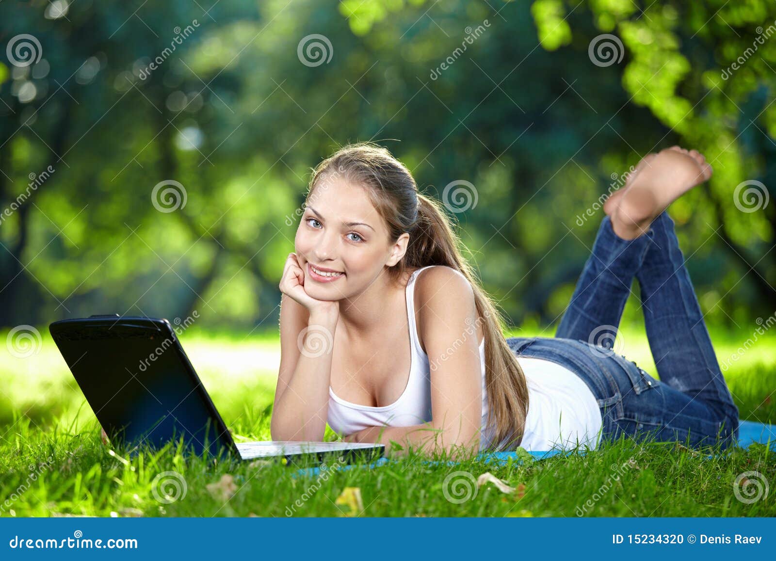 Nice girl stock photo. Image of cheerful, park, happiness - 15234320