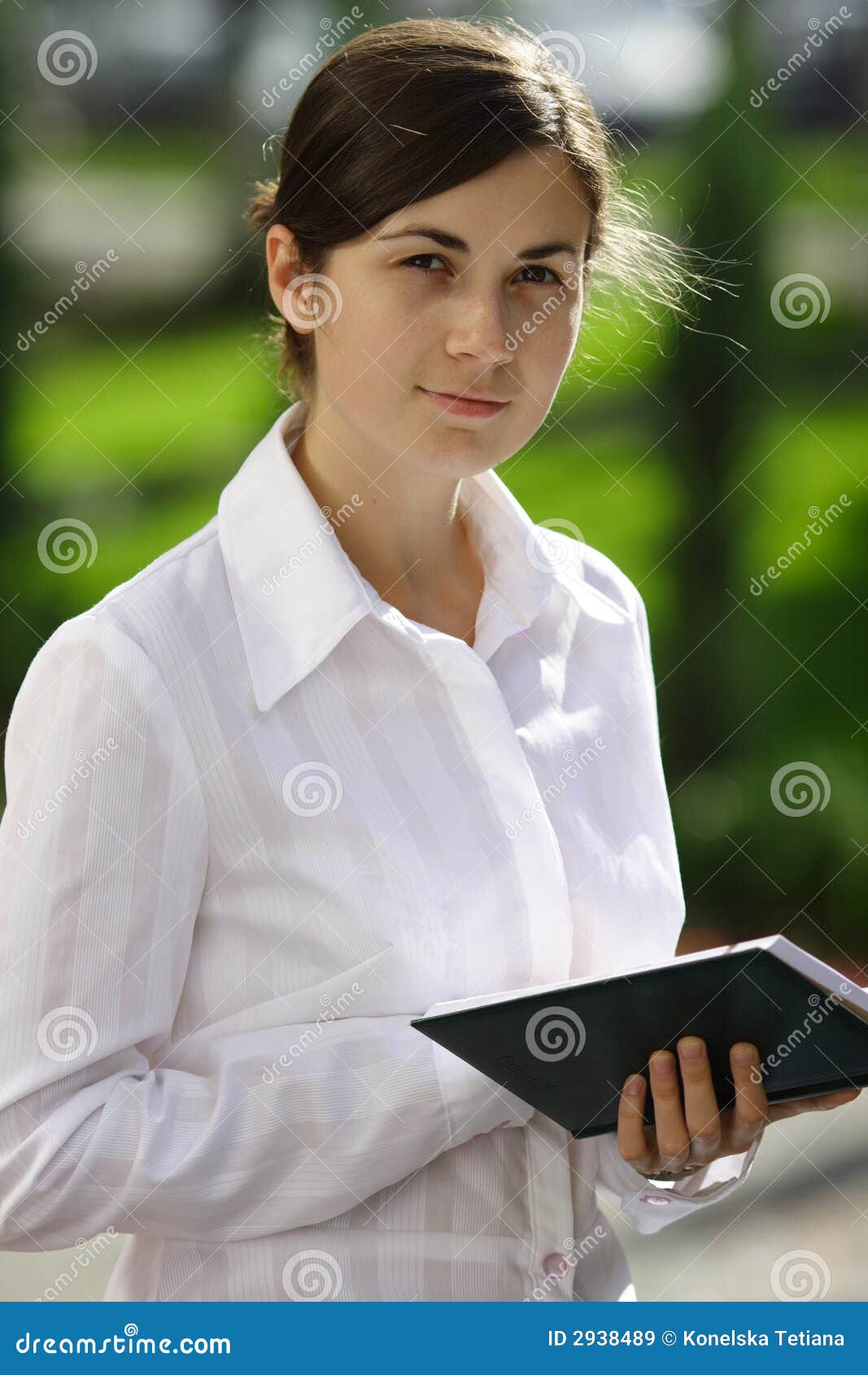 Nice girl with a book stock image. Image of enjoyment - 2938489